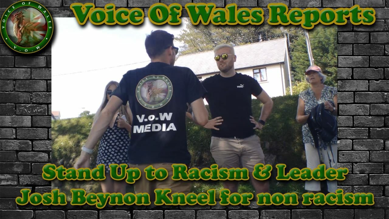 Voice of Wales reports on the kneeling Stand Up to racism for non ...